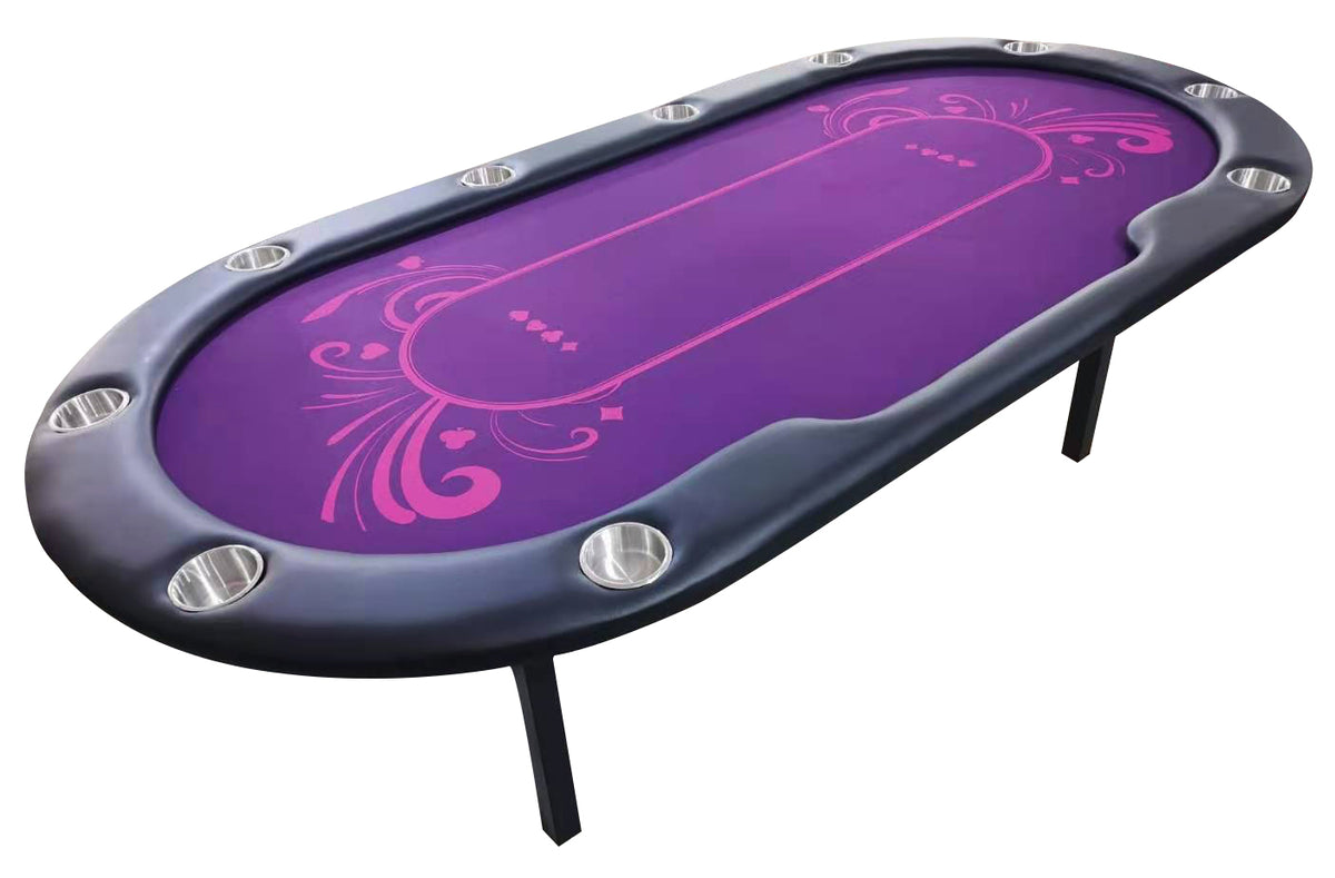 "The Montreal" 90" Poker Table (pedestal legs) - Poker Tables wood ...